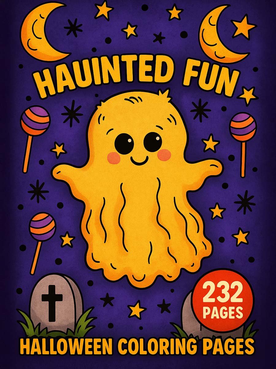 Haunted Fun – 232 Halloween Coloring Pages for All Ages | Earn from ...